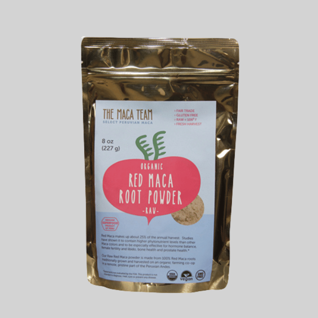 Certified Organic Raw Red Maca Root Powder - 21st Century Health Shop